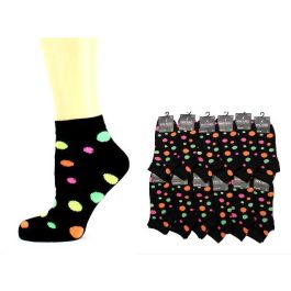 Neon Spots Design Ladies Trainer Socks | Macahel Accessories | Cheap ...